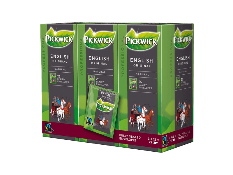 Pickwick Professional English Original Fairtrade Black Tea 3x25 Teabags ...