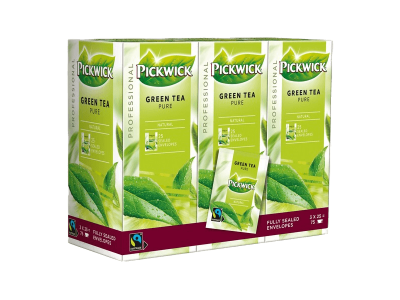 Pickwick Professional Green Tea Pure Fairtrade Tea 3x25 Teabags | JDE ...