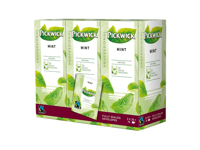 Pickwick Professional Mint Fairtrade Herbal Tea 3x25 Teabags | JDE ...